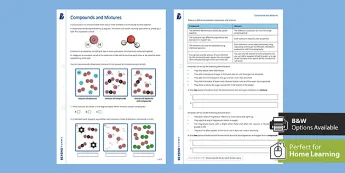 Chemistry Mixtures Worksheets | twinkl.com.au