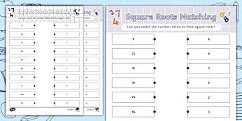 Square Roots Worksheets | twinkl.com.au