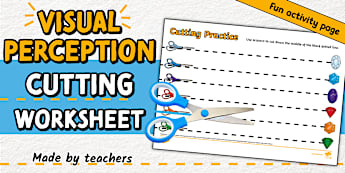 Fine Motor Skills - Cutting and Sticking - Twinkl