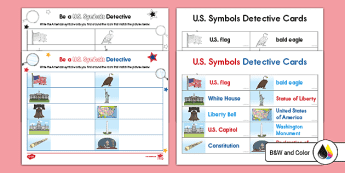 American Symbols Worksheets | twinkl.com