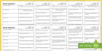 KS3 Maths Worksheets | twinkl.co.uk