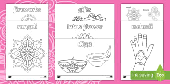 Diwali Colouring - Twinkl