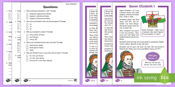 History Reading Comprehension Worksheets PDF | KS1 Primary