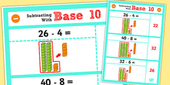 14 Base 10 Display Posters Primary Resources - KS1 Maths Base Ten