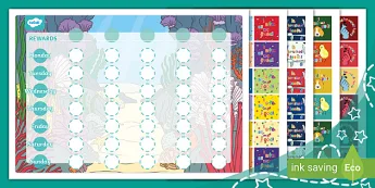 Under the Sea Reward Charts | twinkl.com.au