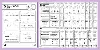 Morning Work Worksheets & Printables | Grade 2 | Twinkl