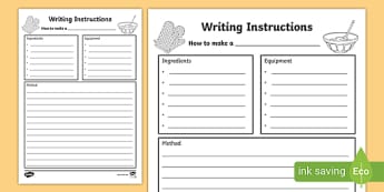 Writing Instructions | Instruction Examples | KS2 Resources