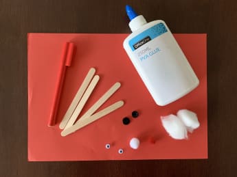 Paddle Pop Stick Santa Craft - Twinkl