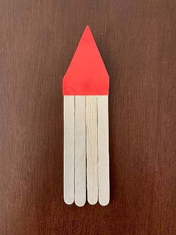 Paddle Pop Stick Santa Craft - Twinkl
