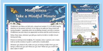 Mindfulness in Children - Twinkl