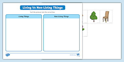 Living or Non-Living Sorting Activity Cards