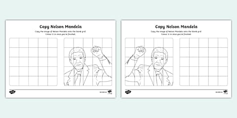 Nelson Mandela Fact Cards Template - Twinkl