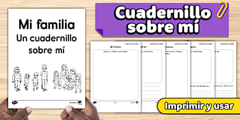 Esta es mi familia - Hoja de trabajo de lectura y escritura para nivel ...