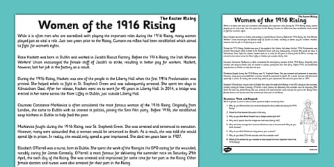1916 Timeline of the Easter Rising Sheets | Irish History