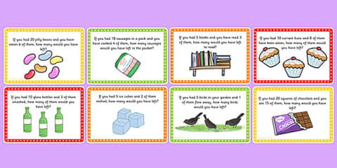 Differentiated Subtraction Word Problems