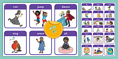 Action Verbs Word Mat