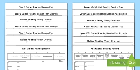 Guided Reading Observation Sheet