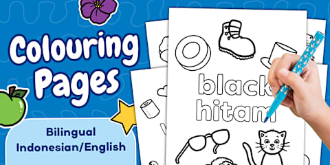 Let's Name the Colours! Bilingual French/English Colouring Pages
