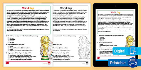 FREE Men's World Cup Activity Pack for All Ages