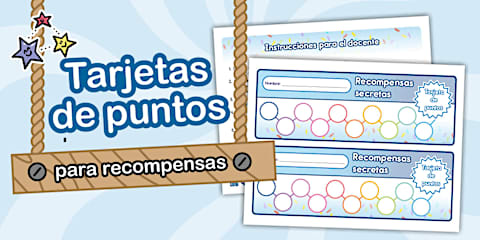 Tarjetas para el logro de objetivos