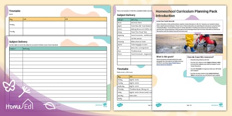 Daily and Weekly Home Educator Planning Templates Pack