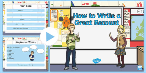 Recount Writing Frames