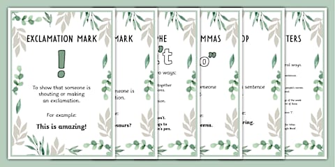 Botanical-Themed English KS2 Working Wall Set Up Pack
