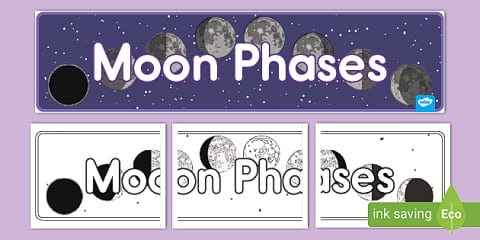 Moon Phases Bulletin Board Pack