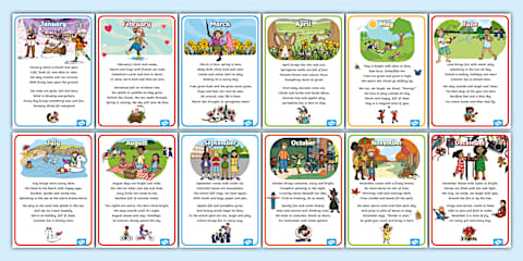 30 Days Has September Nursery Rhyme Poster