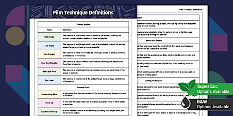 Close Study of a Film Technique: mise en scène