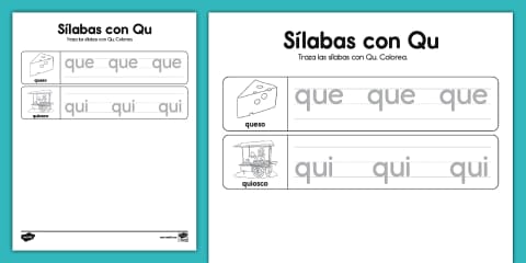 Actividad: Sílabas iniciales con K