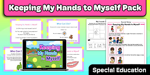 Stay Safe, Stay Here Worksheets for Special Education