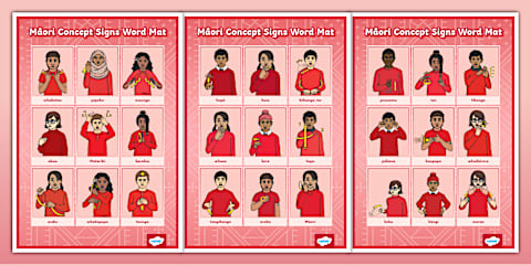 NZSL Audiology Key Signs Display Poster
