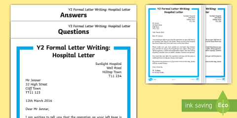KS1 Letter Writing: Informal Model/Example Text