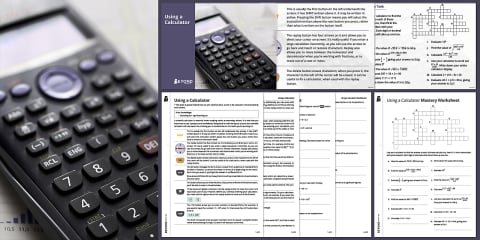 Using a Calculator Worksheets