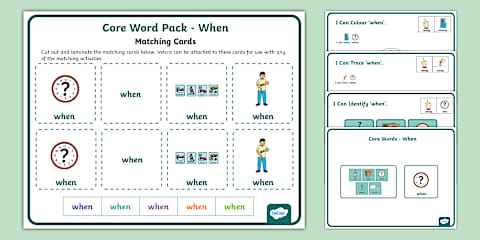 Core Word Pack - Same/Different
