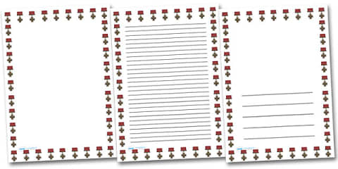 Barrage Balloon Landscape Page Borders
