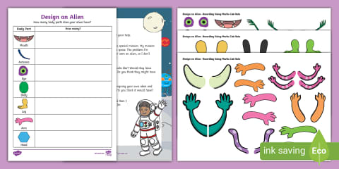 Design an Alien Collage Activity Poster