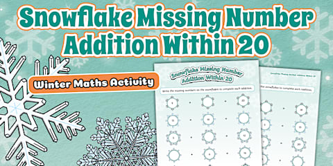 Snowpeople Addition Worksheet