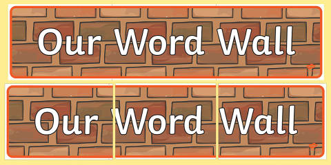 Build Your Own Word Wall - Editable Word Wall Cards