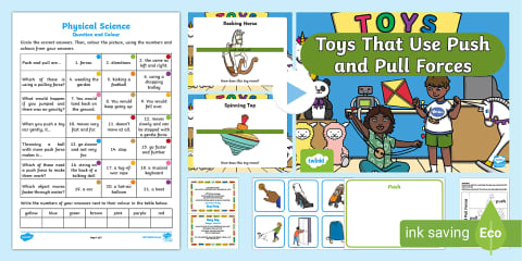 Printable Push and Pull Worksheets for Kindergarten - EYLF