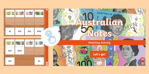 Australian Coins Matching Activity