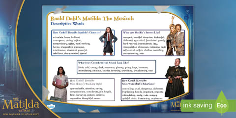 Matilda Display Banner | Roald Dahl’s Matilda The Musical