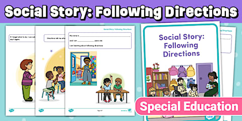 Visual Social Stories for Special Education | Keeping My Hands to Myself