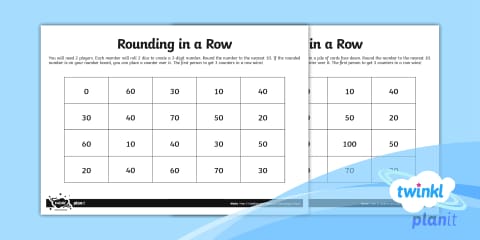 Rocket Rounding to 10 Worksheet - Year 4 Rounding Sheet
