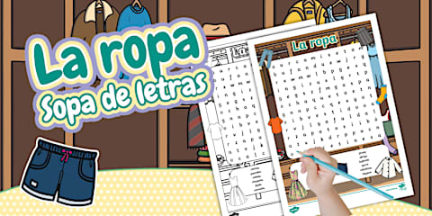 Hoja de trabajo de vocabulario de ropa con palabras e imágenes ...