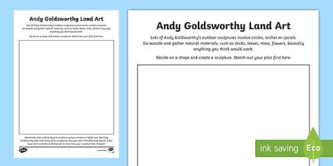 Andy Goldsworthy Fact File Template