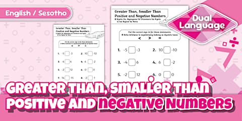 Grade 7 Maths - Term 4 - Greater Than, Smaller Than Positive and ...