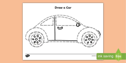 Cars Finger Tracing Activity