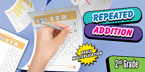 Multiplication as Repeated Addition English/Spanish - Guía de trabajo